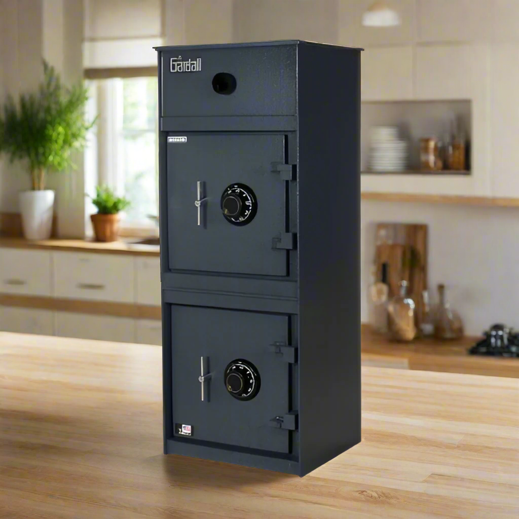 Gardall GFL1337KK Front Loading Heavy Duty Double Door Depository Safe ...